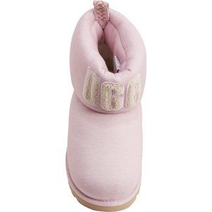 UGG | Shoes | Ugg Classic Mini Fur Jersey Cozy Boots Size 7 Light Pink ...
